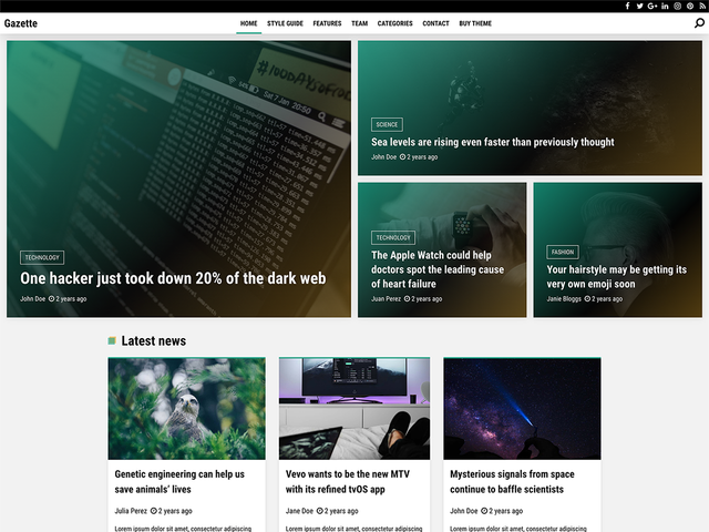 Free Ghost Themes | Bright Themes