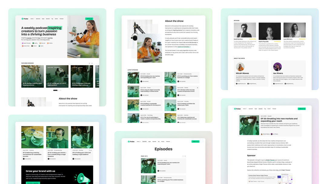 Premium Ghost Themes | Bright Themes